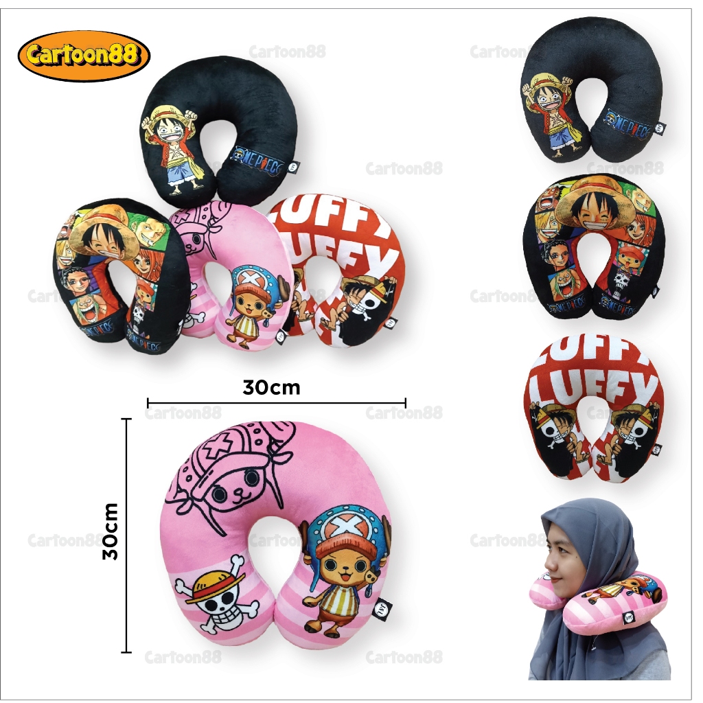 One Piece Neck Pillow - One Piece Monkey D Luffy Travel Neck Pillow ...