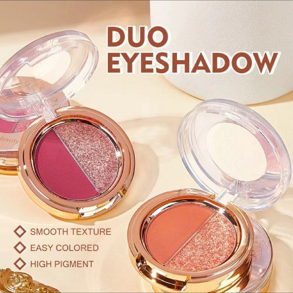 Lameila Eyeshadow Gliter Two Colors Palette - Long Lasting Waterproof ...