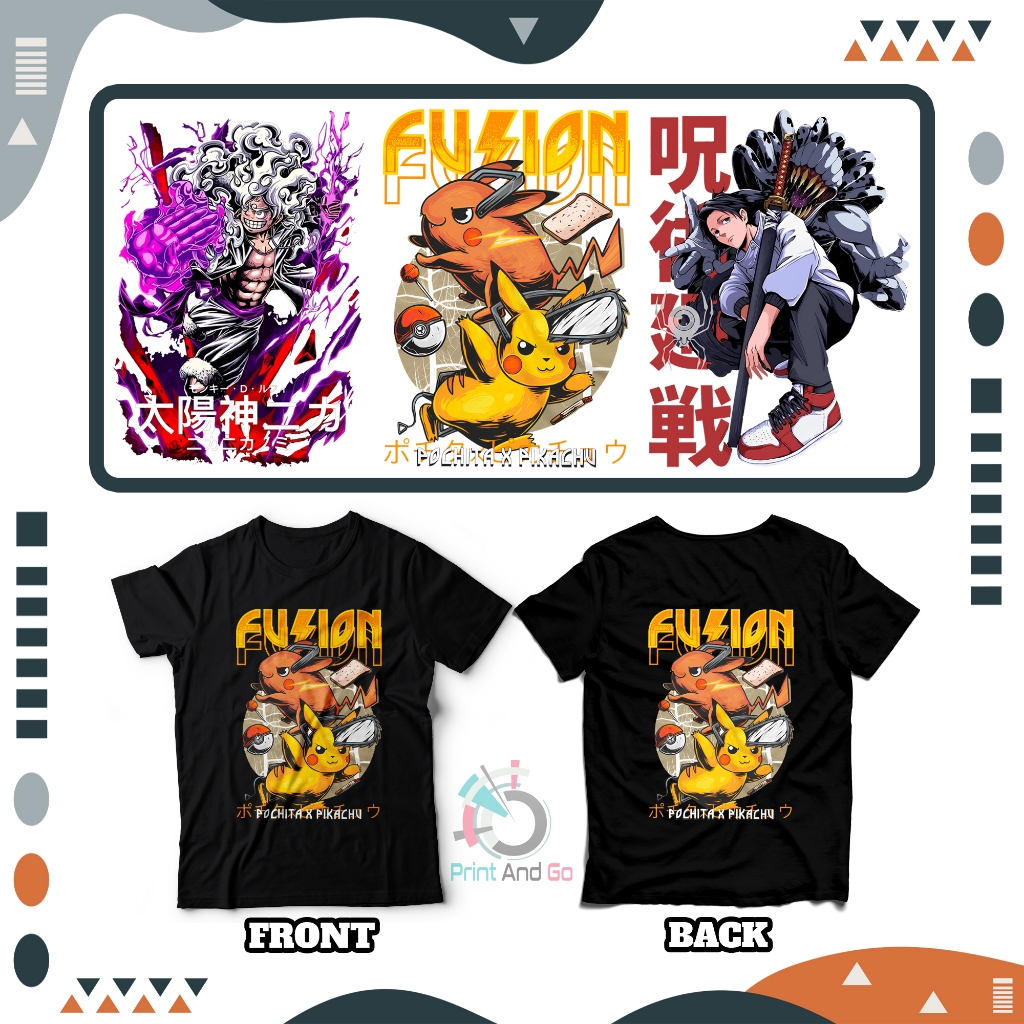 DTF PRINTING ANIME THEME V2 IRONING SCREEN PRINTING (A3) SIZE) | Shopee ...