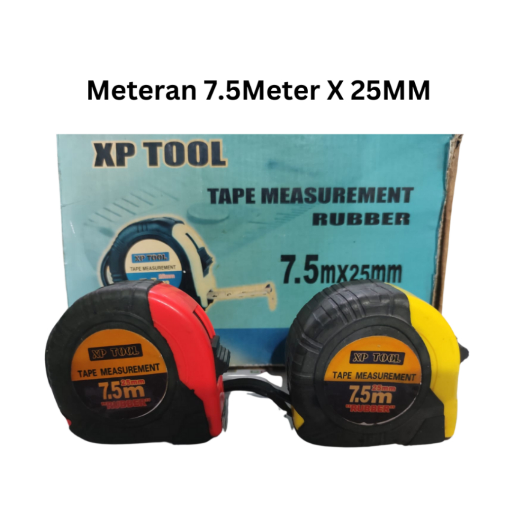 Meter XP Tool 7.5meter Rubber Tape Measurement Rubber 7.5 meter builder ...