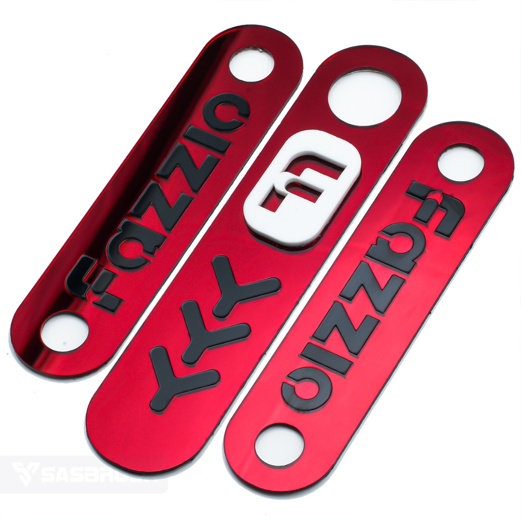 Yamaha fazzio garnish Front Side panel Cover - garnis fazio red ...