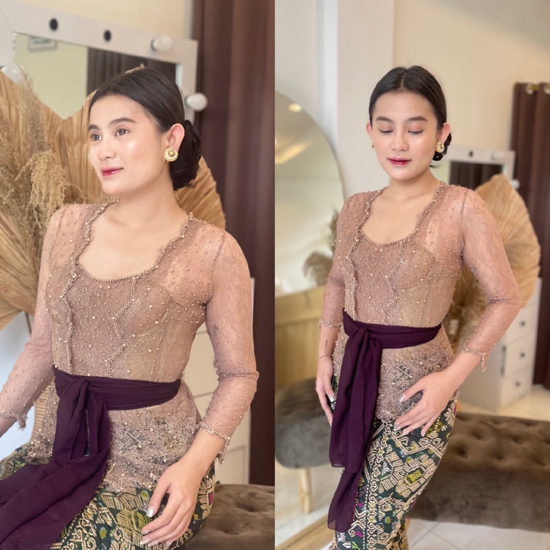 Kebaya So Santili Payat Metallic Premium | Shopee Philippines