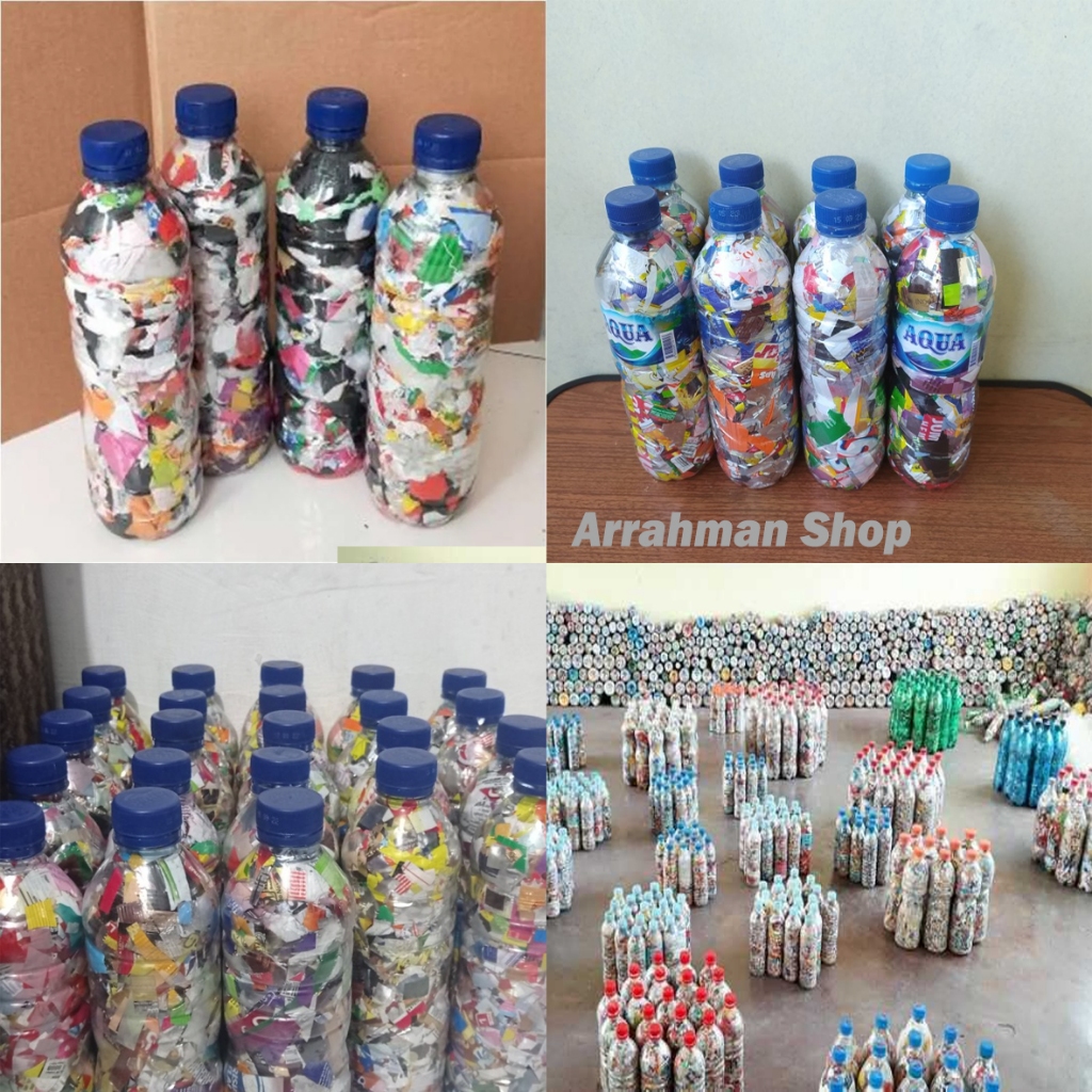 Crafts Plastic Material Ecobrick Ecobrik Plastic Bottle Brick AQUA ...