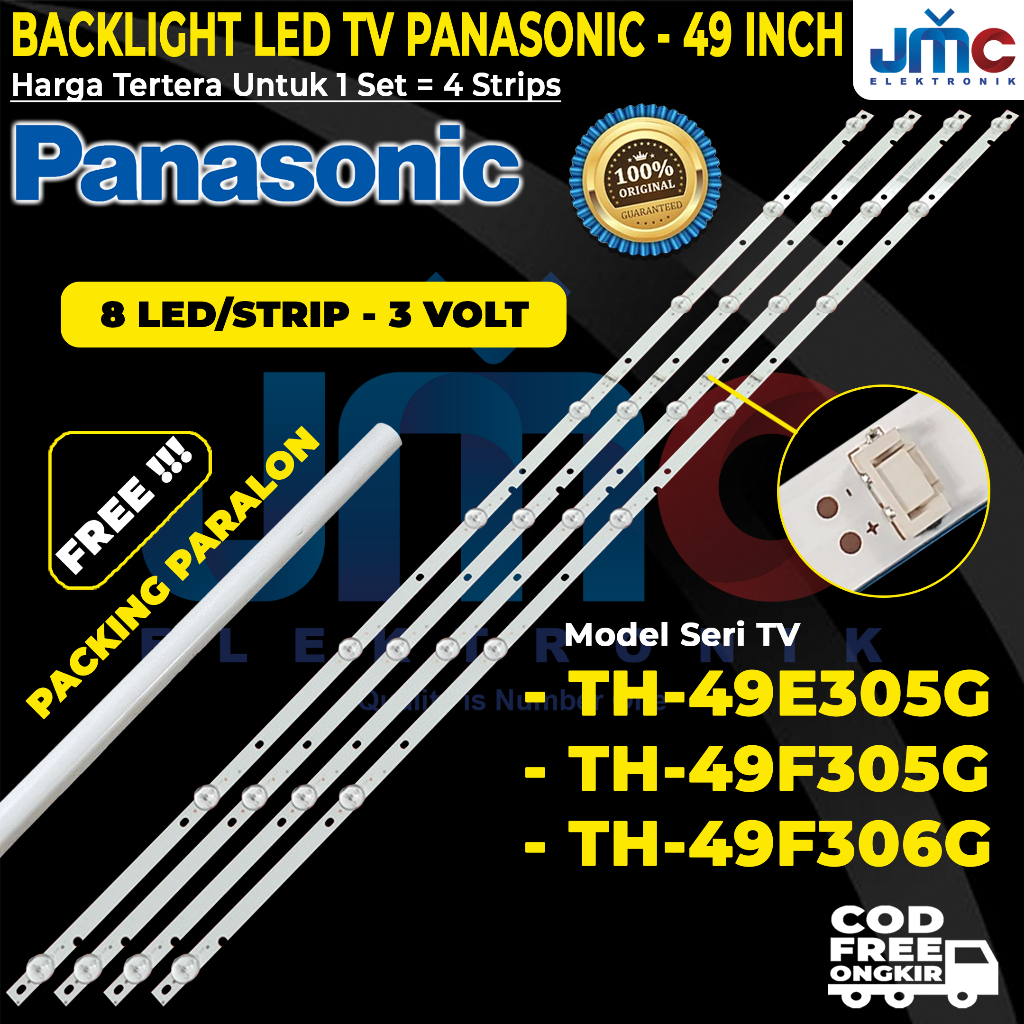 Panasonic TV BACKLIGHT 49 Inch TH-49E305G 49F305G 49F306G | Shopee ...