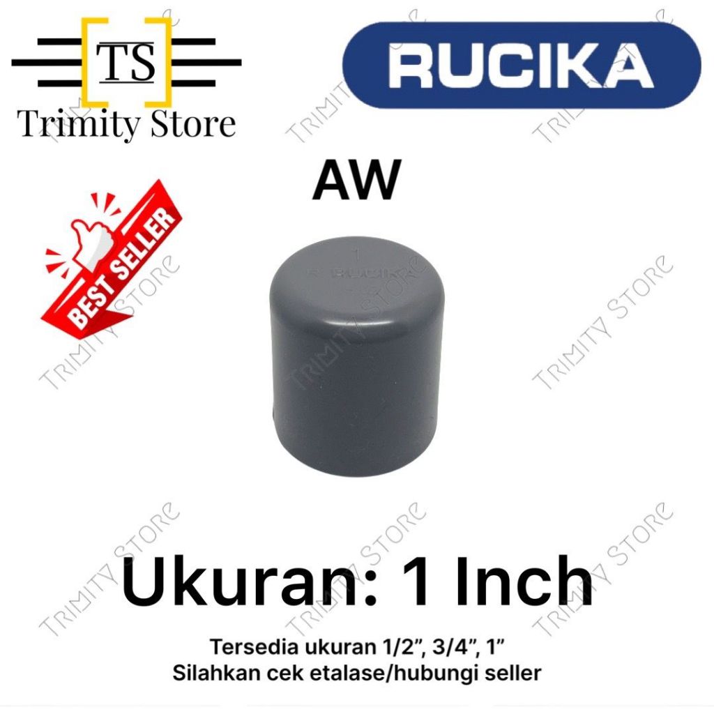 Hubcap/cap/pvc Pipe Cap (AW) Size 1 Inch RUCIKA Brand | Shopee Philippines