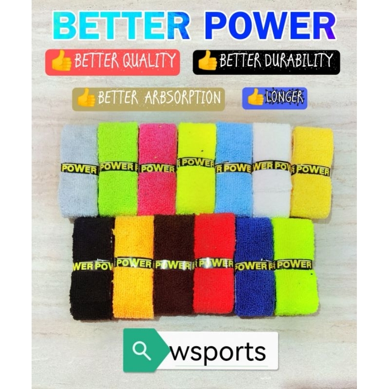 Grip Towel BETTER POWER Towel Microfiber Badminton Tennis Original ...