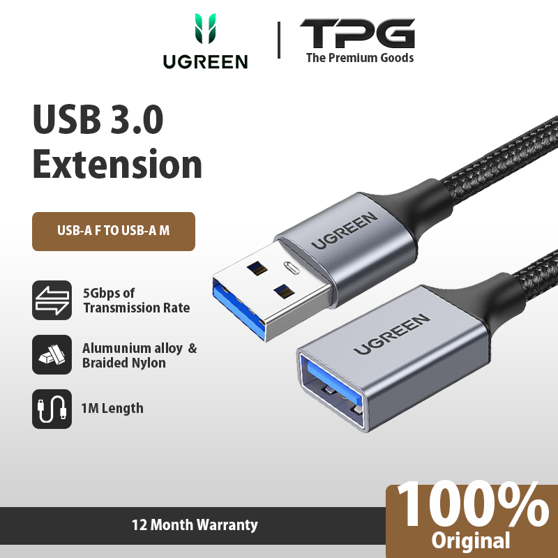 Data EXTENSION CABLE USB 3.0 FEMALE UGREEN TO USB 3.0 MALE CABLE ...