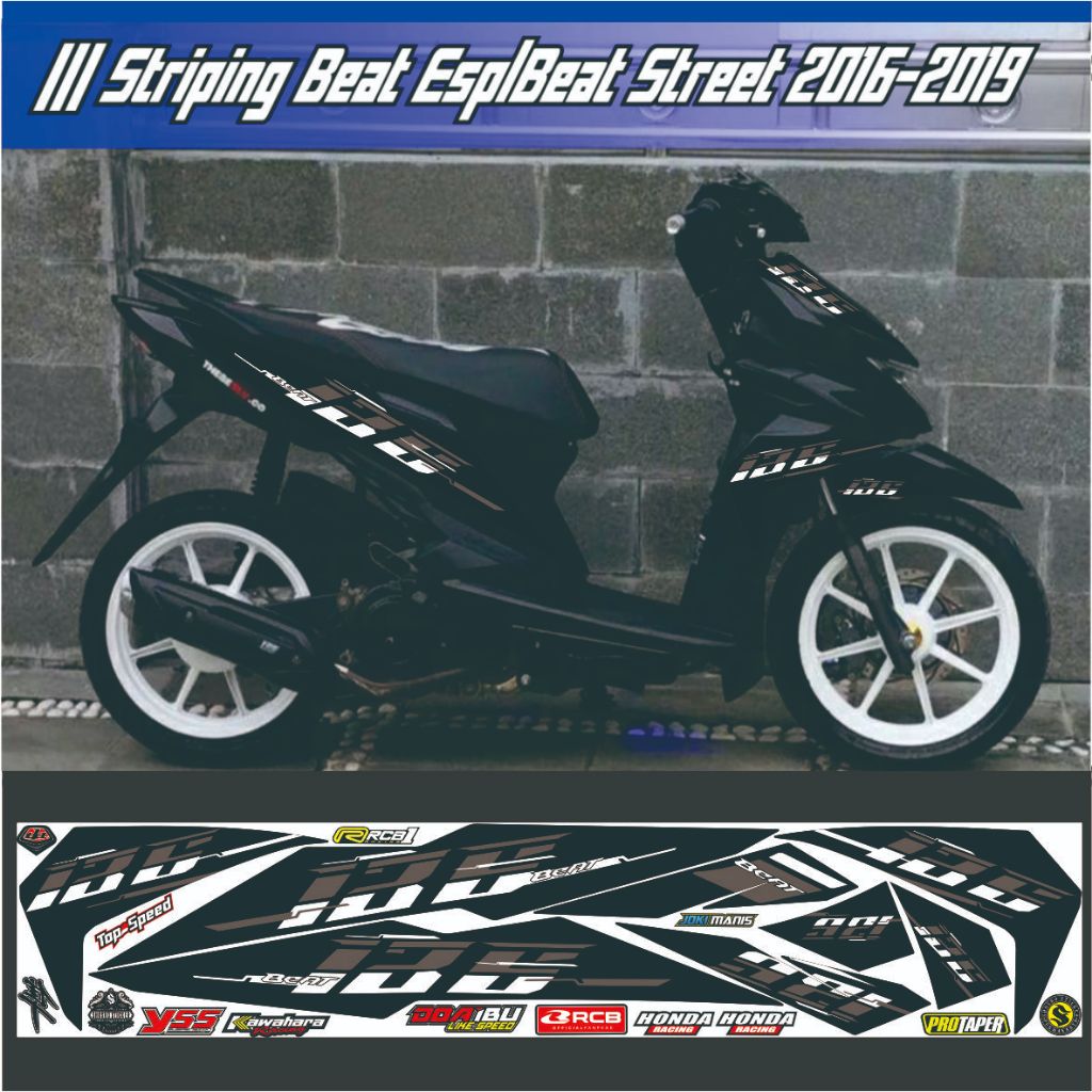 DECAL LIS STRIPING HONDA BEAT ESP / BEAT STREET / BEAT SPORTY ...
