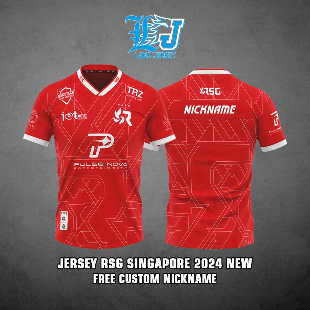 Jersey RSG SG SINGAPORE 2023 2024 NEW (FREE NICKNAME) | Shopee Philippines