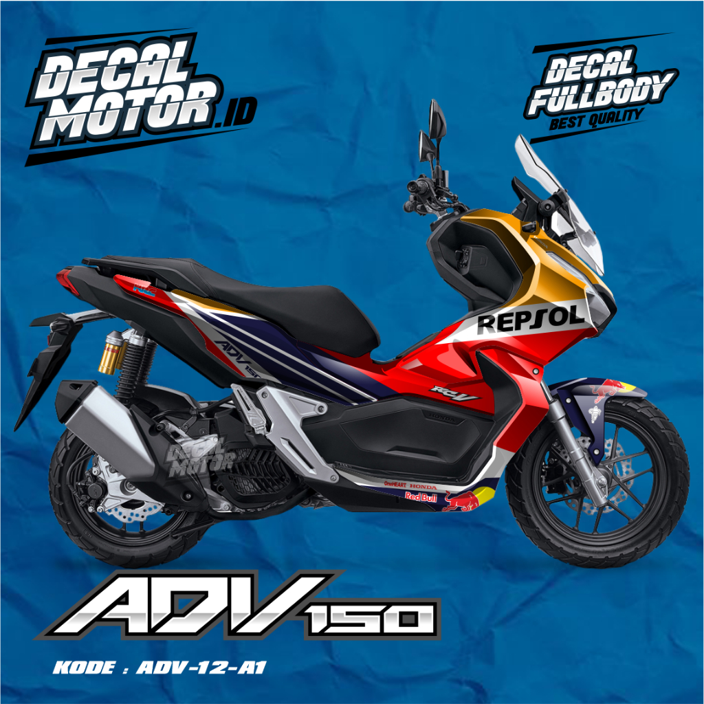 Adv Full Body Decal - Honda Adv 150 Striping Fullbody Decal Sticker ...