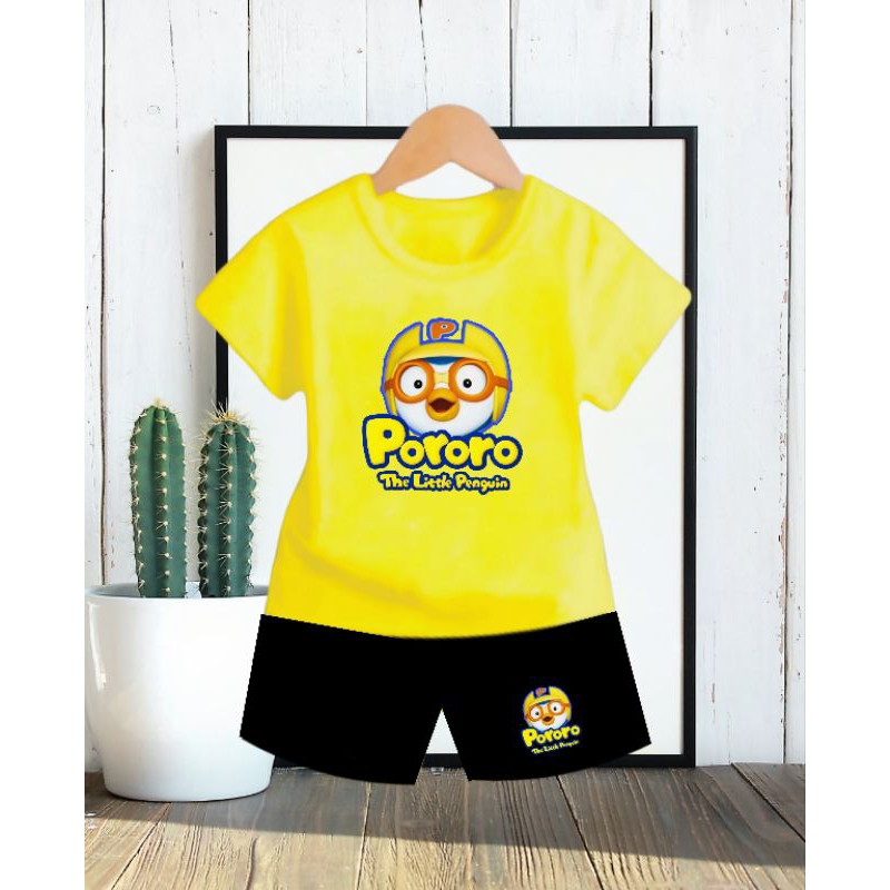 Pororo face Character unisex Children's combi Suit | Shopee Philippines