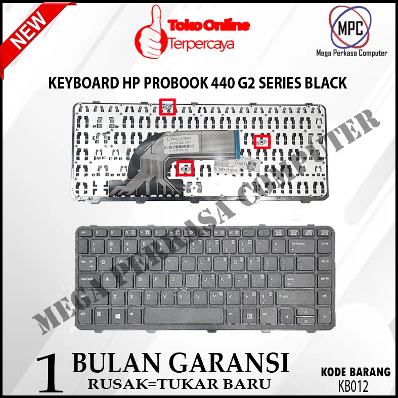 Hp 440 G2 Black Laptop Keyboard | Shopee Philippines