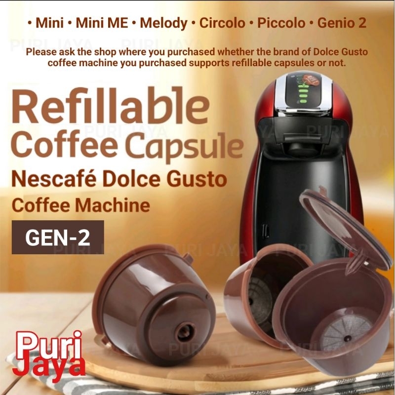 Refillable Caspsule Coffee Nescafe Dolce Gusto Reusable Filter ...