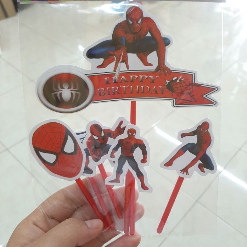 Cake Topper Spiderman superhero marvel avenger Character Cake ...