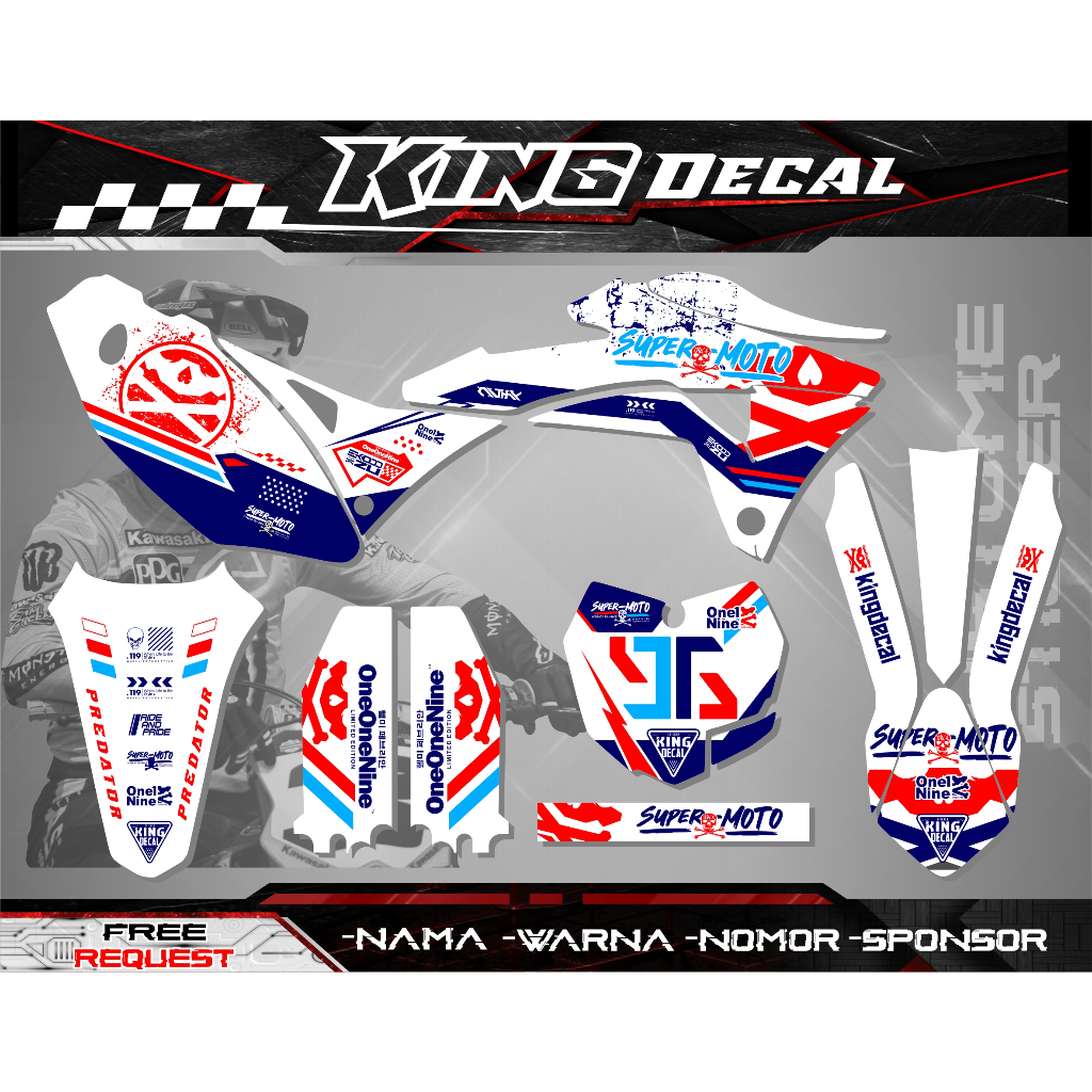 Decal KLX GORDON FULL BODY FREE CUSTOME DESIGN 114 | Shopee Philippines