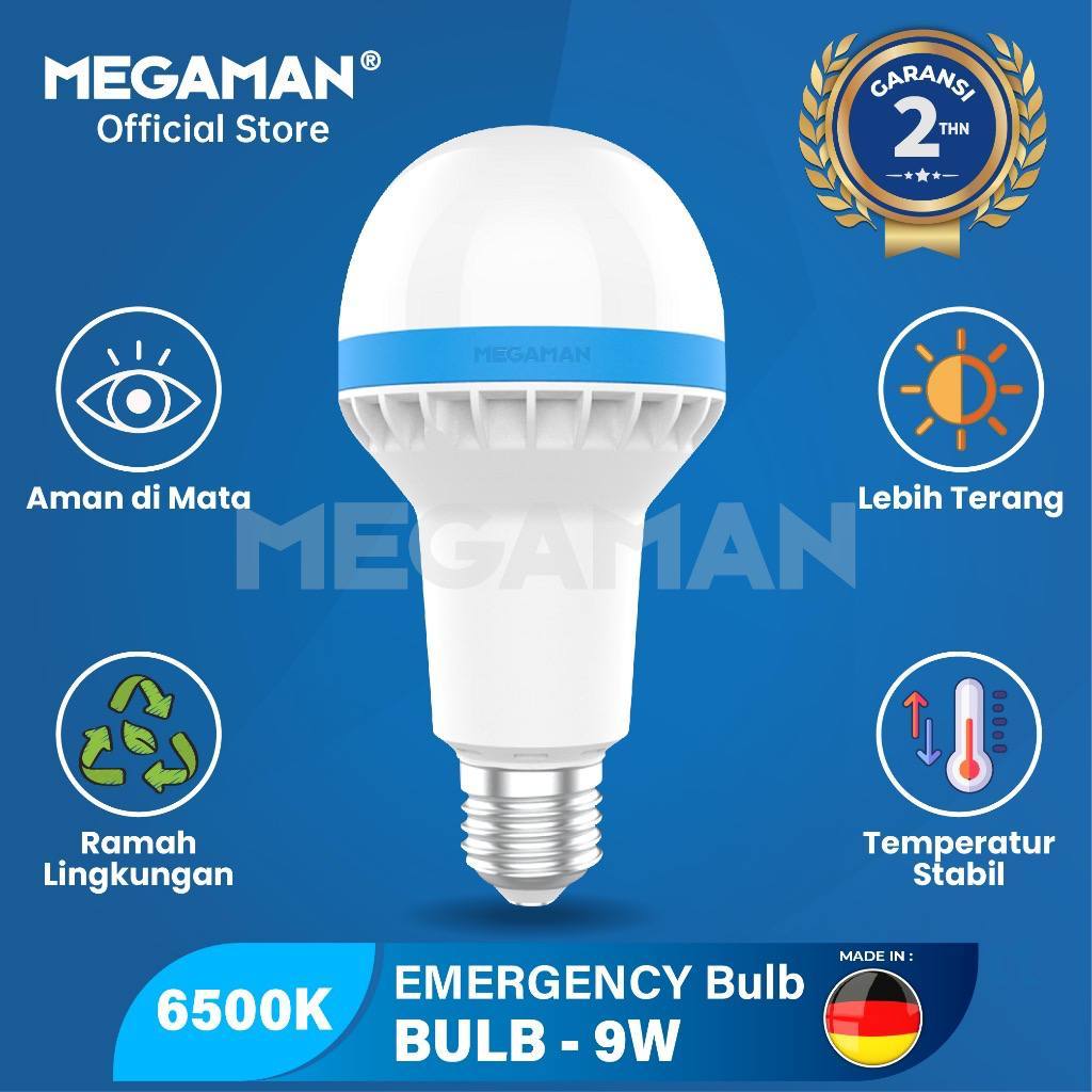 Megaman LED Emergency Light Bulb 9 12 Watt / Emergency Bulb ...