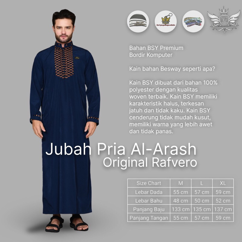Gamis Men - Gamis Embroidery - Gamis Embroidery Premium - Gamis Men ...