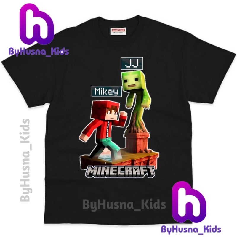 Jj & MIKEY MAIZEN Minecraft Minecraf Minicraft Mine Craft Kids T-Shirts ...