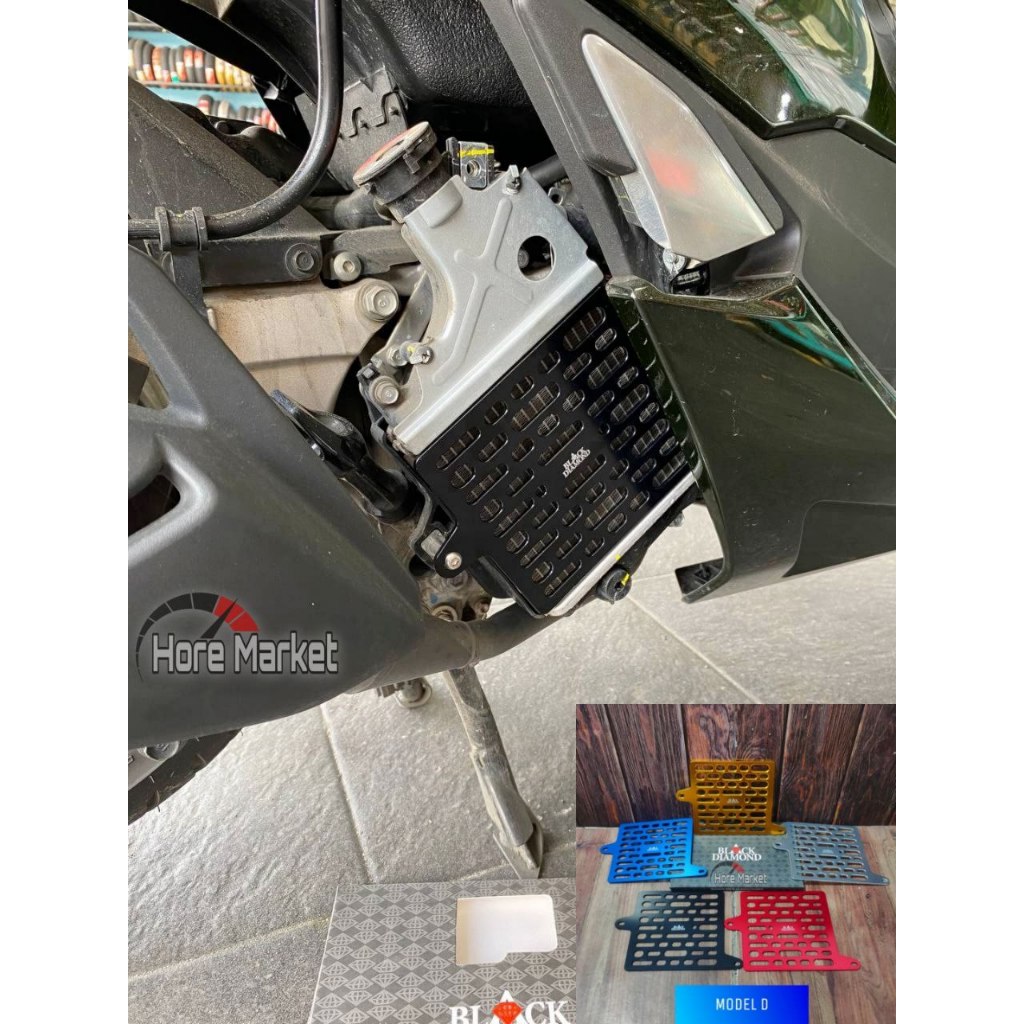 Radiator COVER Click 160 STYLO 160 PCX 160 ADV 160 2024 2022 2023 BLACK ...