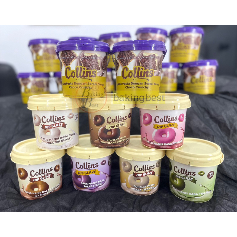 New COLLINS 1 KG!!! Choco Crunchy and Dip Glaze Halal Jam BPOM RI ...
