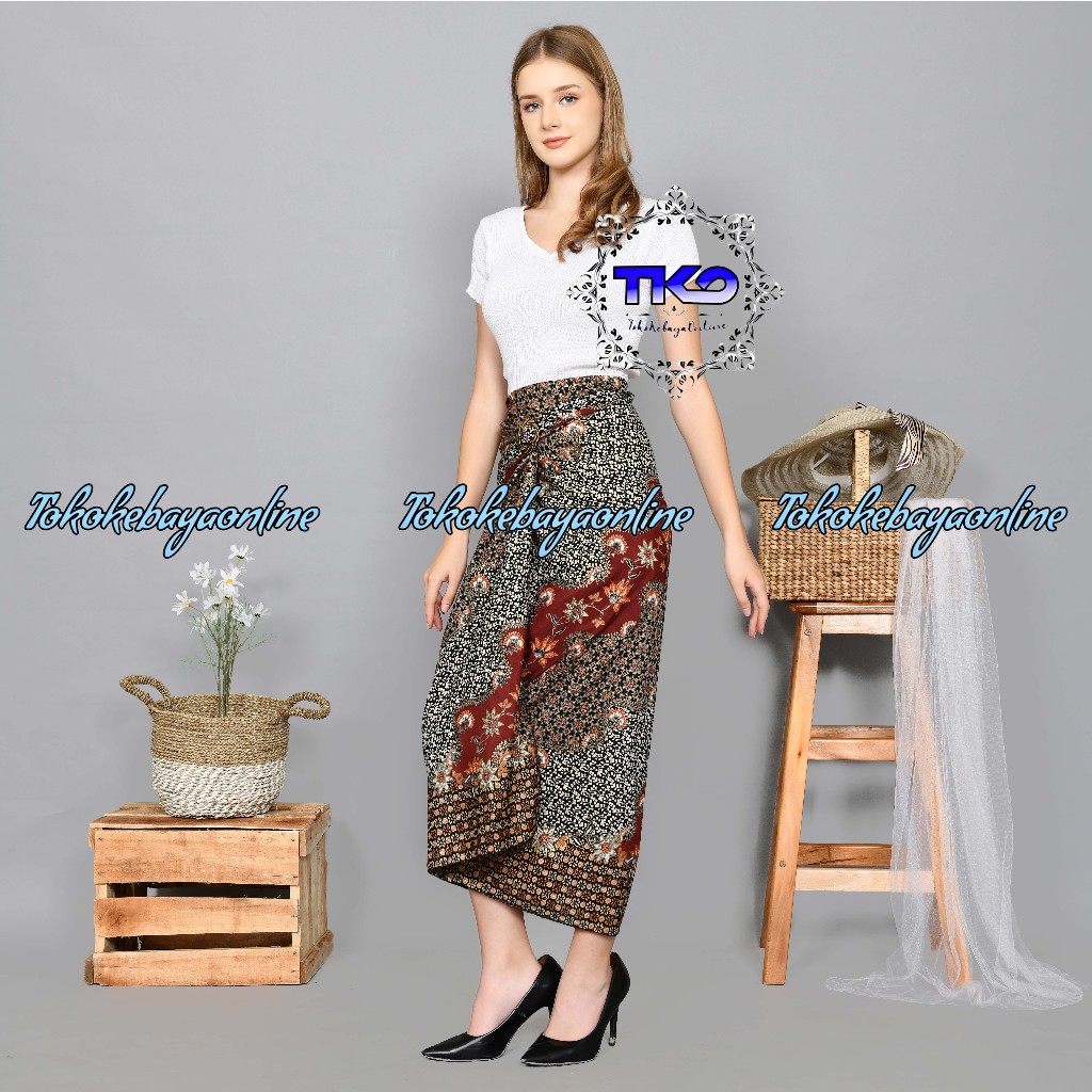 Part 09 | Batik wrap skirt / batik wrap skirt wrapped cloth / modern ...