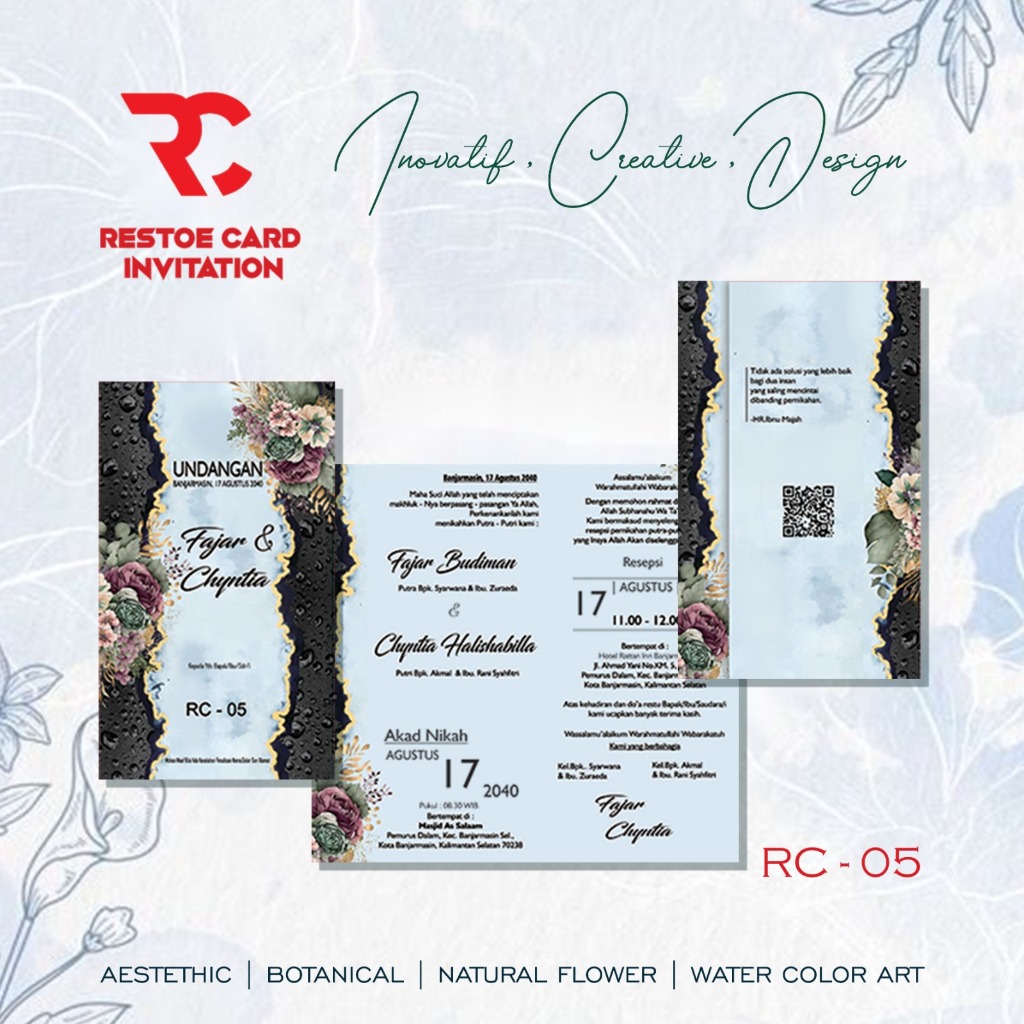 Elegant Rustic Wedding Invitations in Indonesia Our Invitations are ...