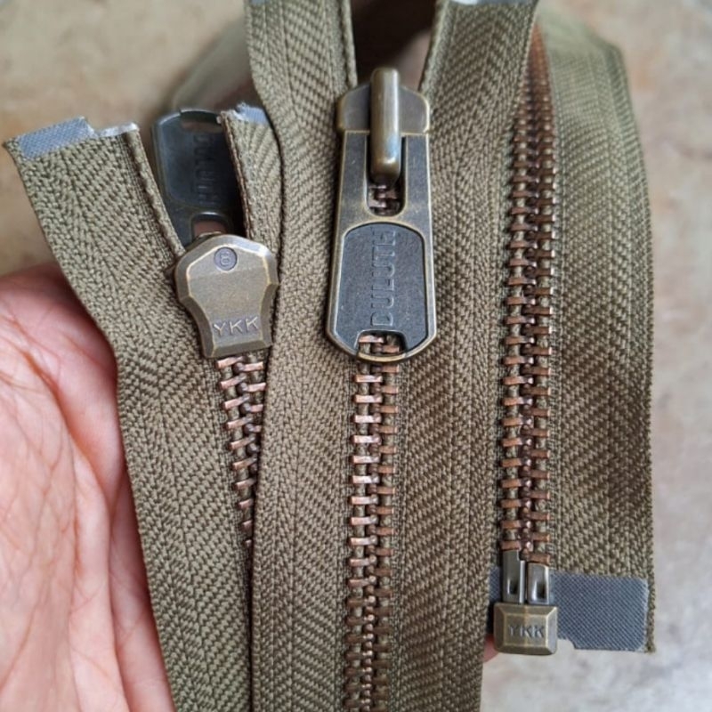 YKK & Korean Iron Tooth Zipper Leather Jacket Bag no. 5 & 8 | Shopee Philippines