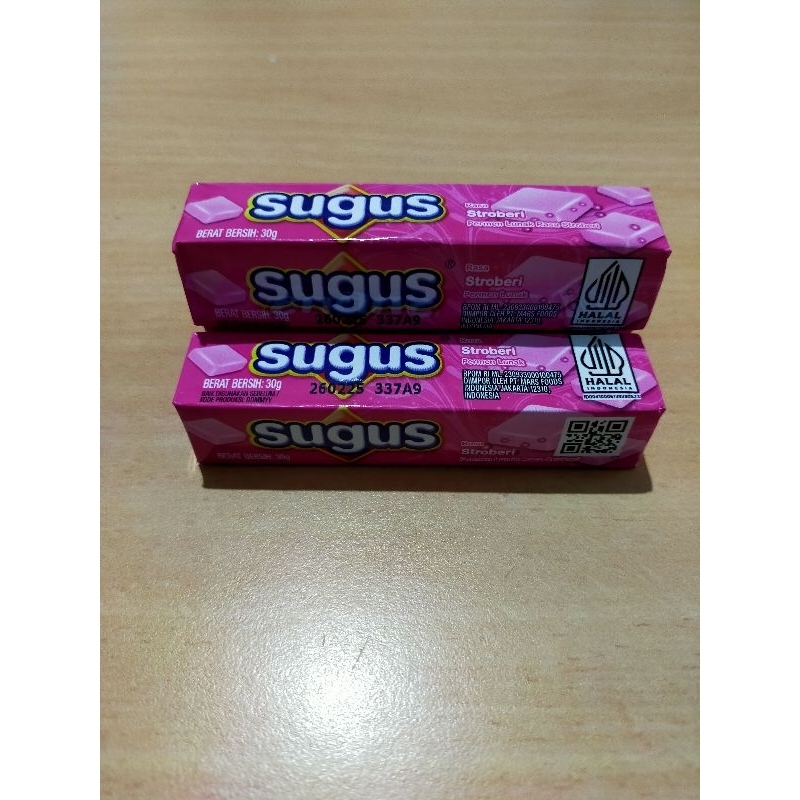 Sugus Strawberry Stick Candy 30g 1 pack contains 24 pcs | Shopee ...