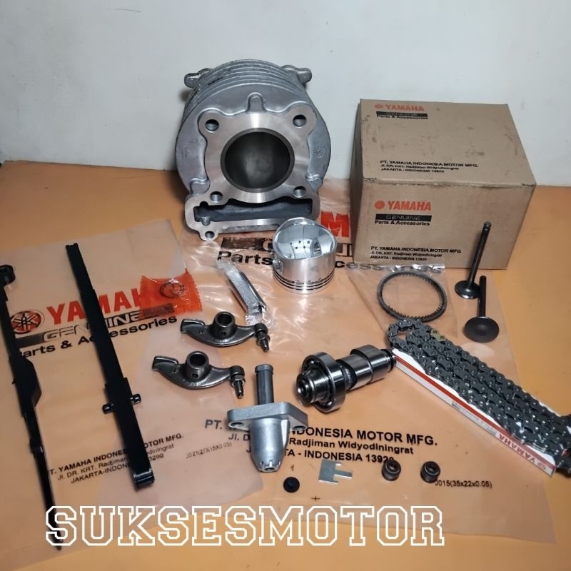 Complete package cylinder block piston block yamaha mio karbu/lama mio ...