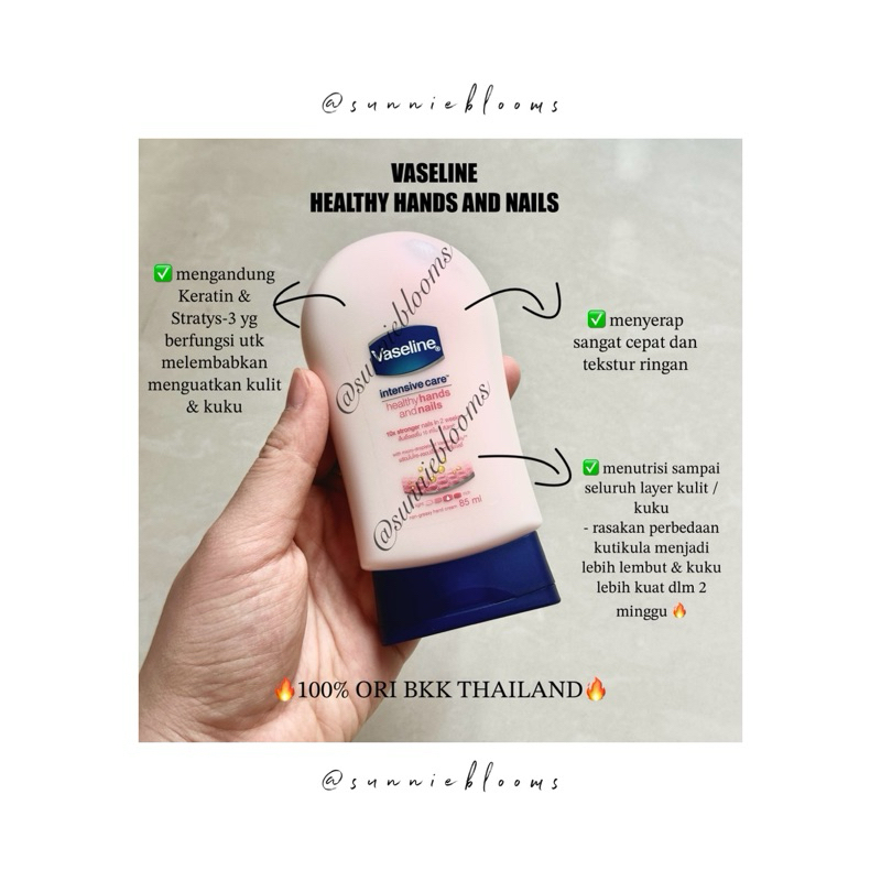 Vaseline HEALTHY HANDS AND NAILS | Hand And Nail LOTION | Original ...