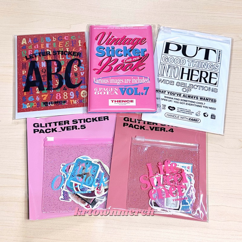 THENCE KOREA | Vintage Sticker Book Vol 7 / Deco Sticker Pack / Letter ...