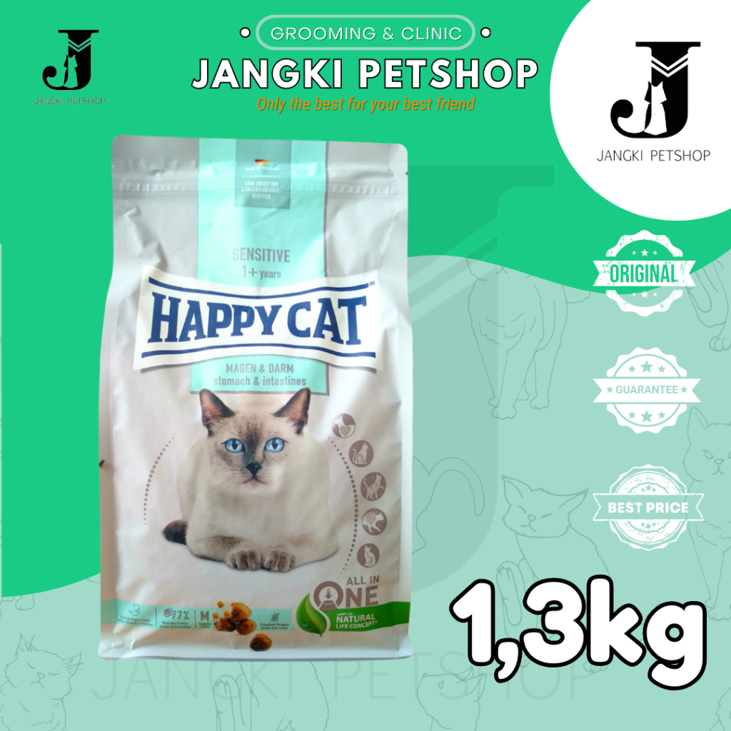 Happy Cat Sensitive Stomach & Intestines 1,.3kg | Shopee Philippines