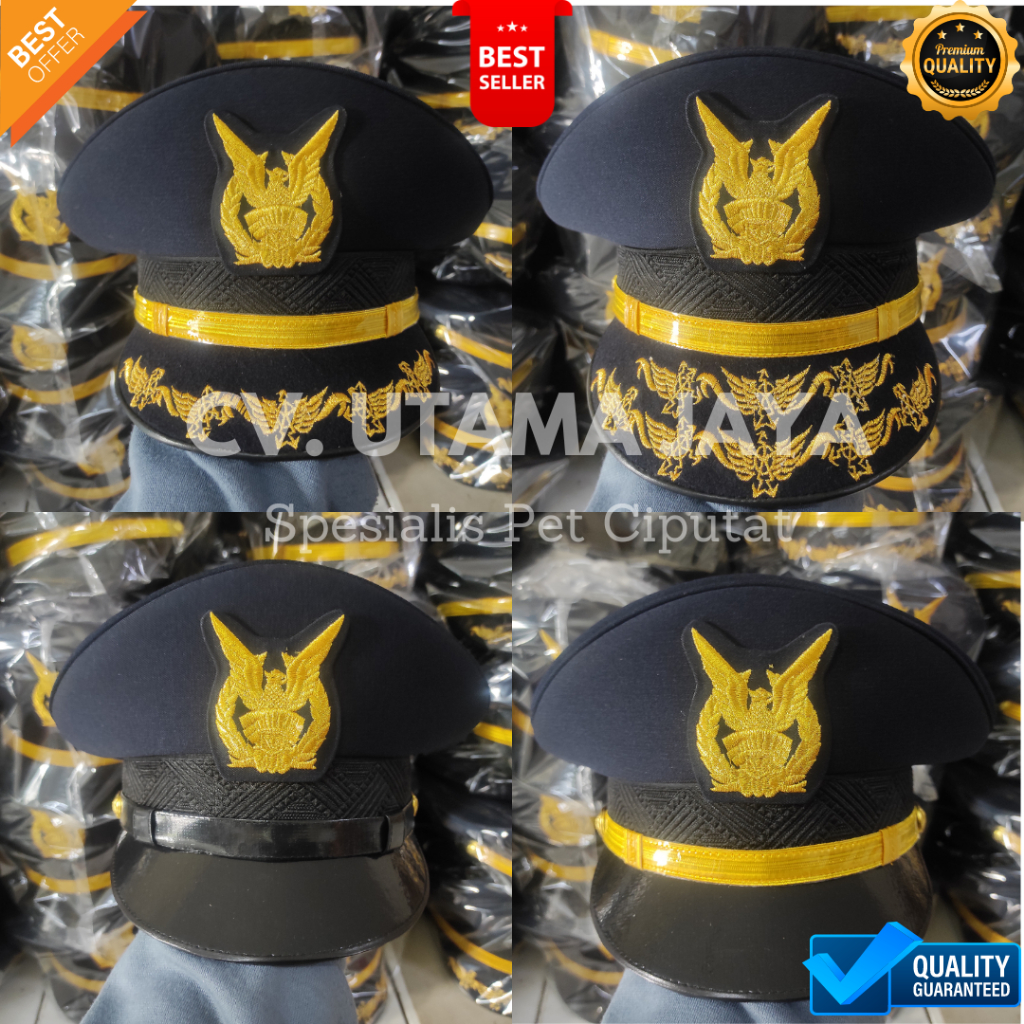 Pet Hat PDU PAMA TNI AU MEN Tamtama NCO PAMA PAMEN PATI Officer First ...