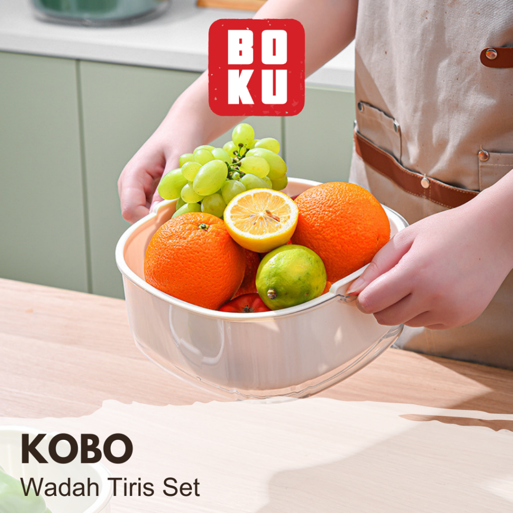 |Boku| Kobo Practical Fruit Slicer Easy Vegetable Drainer Container ...
