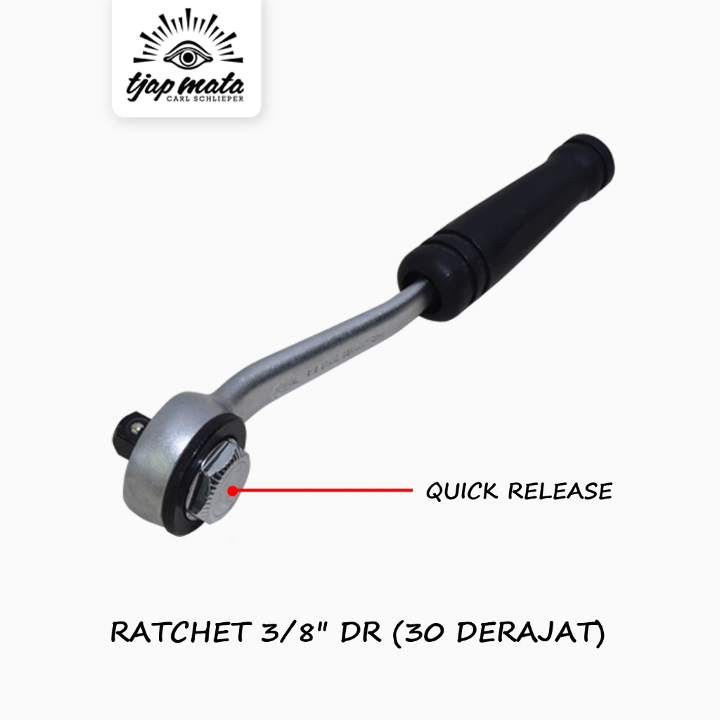 MATA Tjap EYE / CAP EYE Rachet 3/8" DR (30 Degrees) | Shopee Philippines