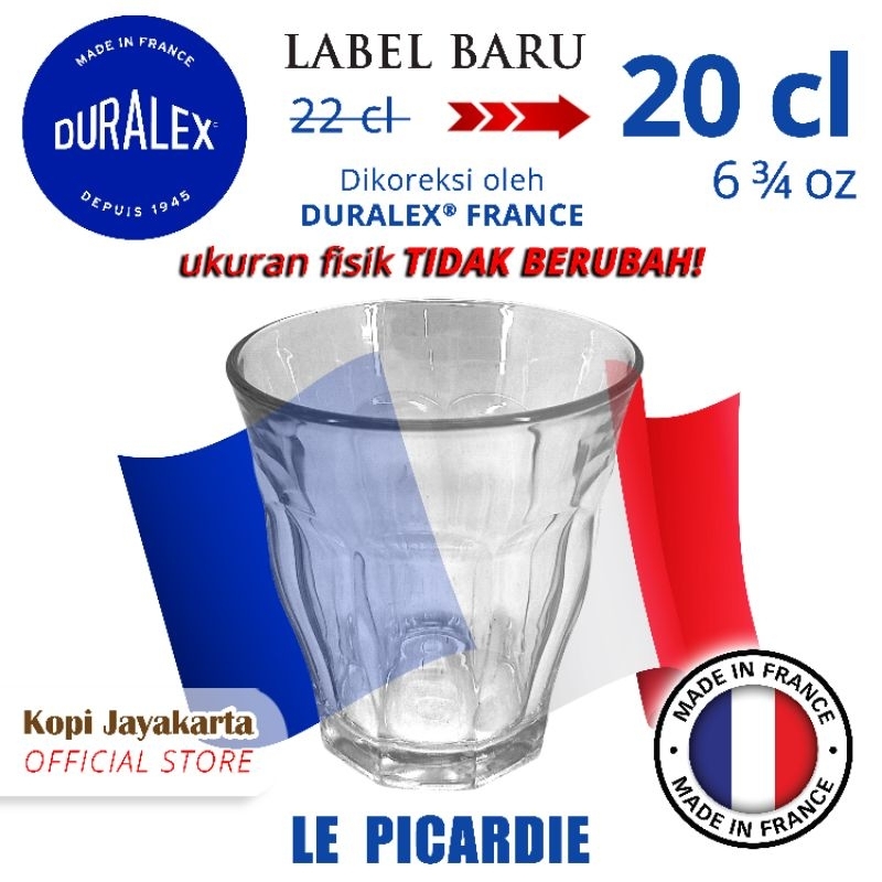 Duralex Picardie Coffee Cup Tumbler Cappuccino Latte Cup 22cl 220ml ...