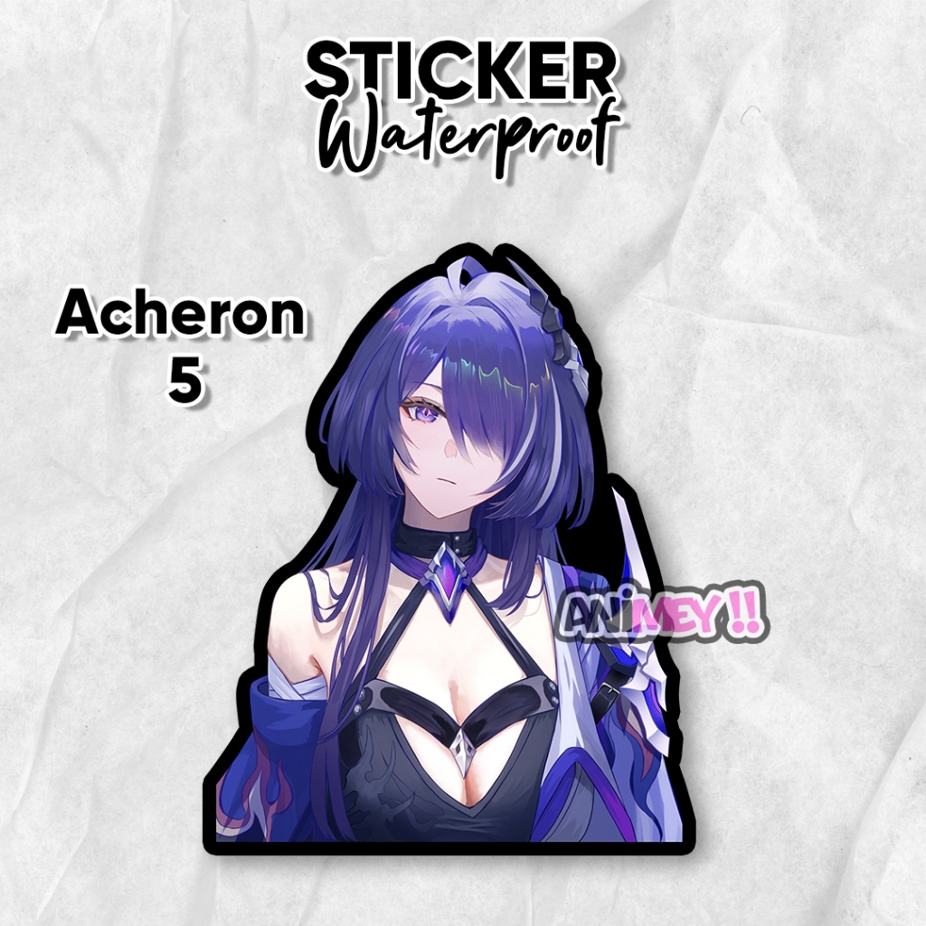 Acheron Honkai Star Rail Sticker / Waterproof Anime Sticker | Shopee ...