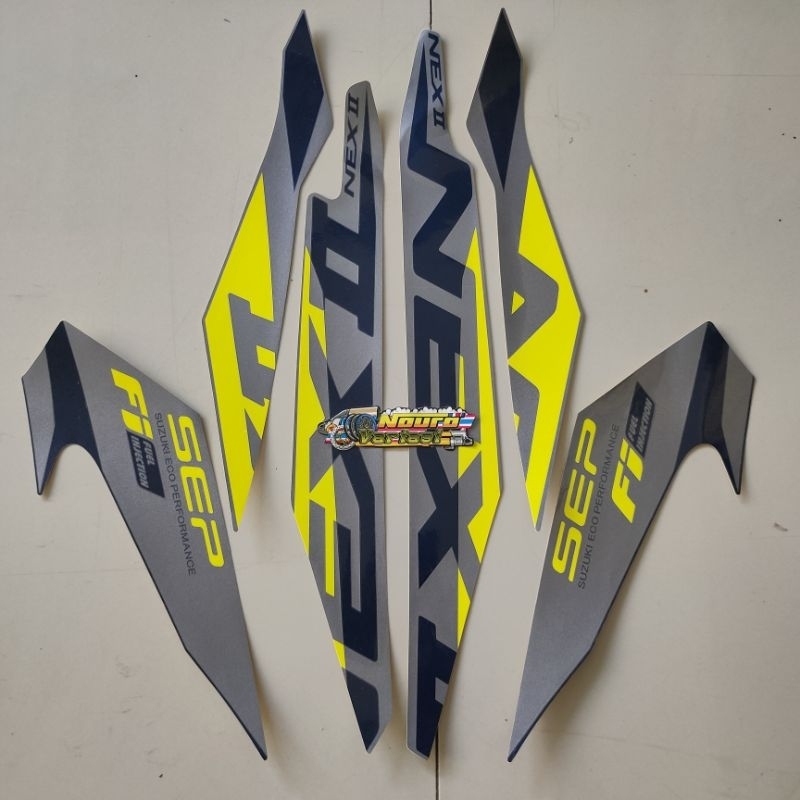 Suzuki Nex 2 2023 2024 fi silver Blue Striping Sticker Standard Suzuki ...
