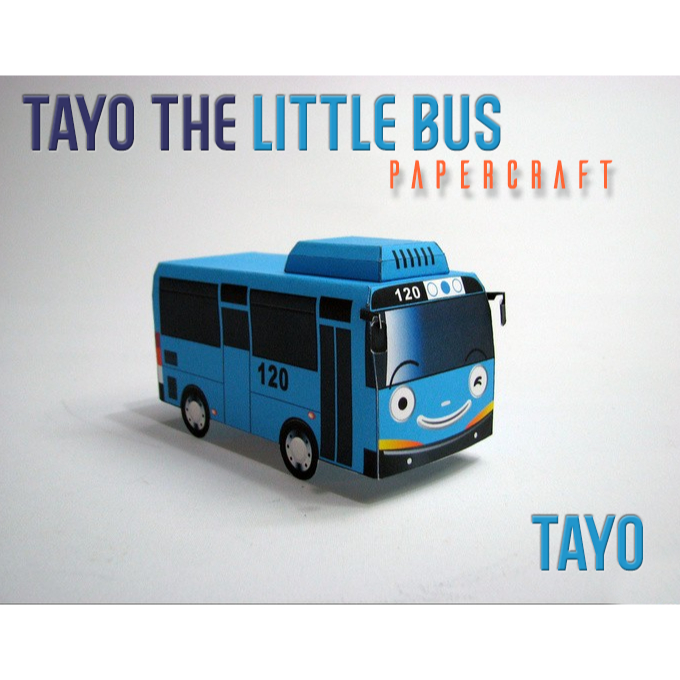 3D Papercraft Bis Tayo The Little Bus Gani Lani Rogi DIY Paper Pattern ...