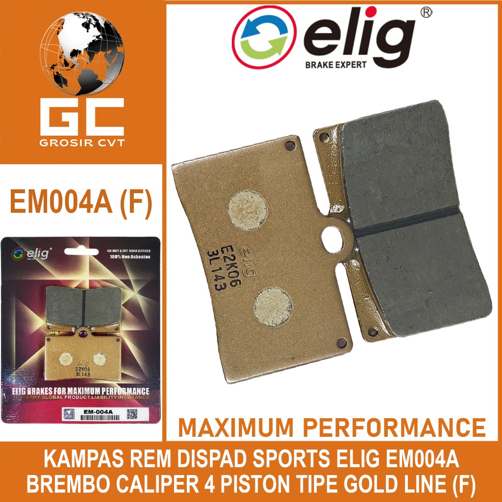 Front Dispad Disc Brake Pads Brembo Caliper 4 Piston Gold Line ELIG ...