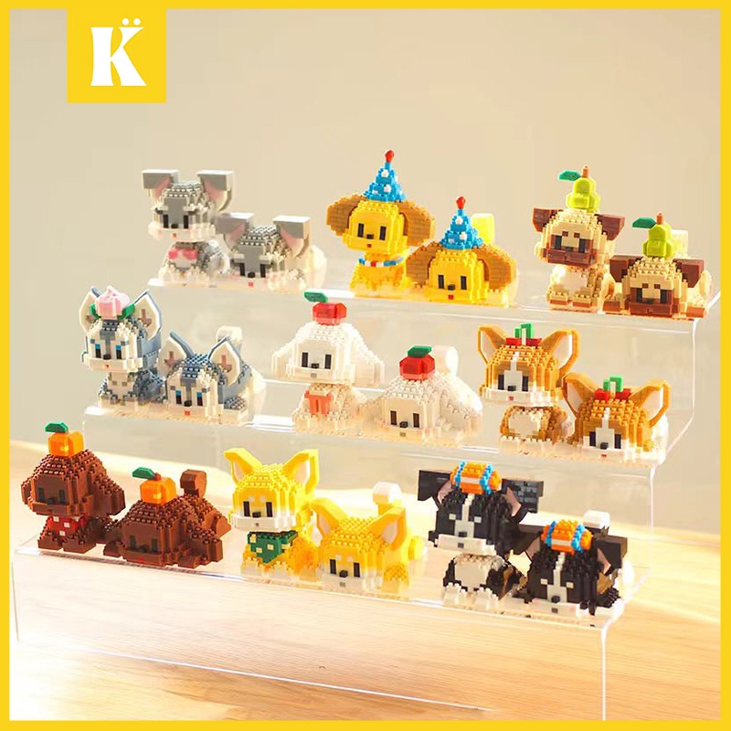 Keeppley 3D Nano Block Puppy Shaking Head Block Model DIY Dog Building ...