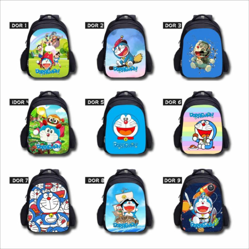 DORAEMON CHARACTER SCHOOL CHILDREN'S BACKPACK FREE NAME AND PHOTO ...