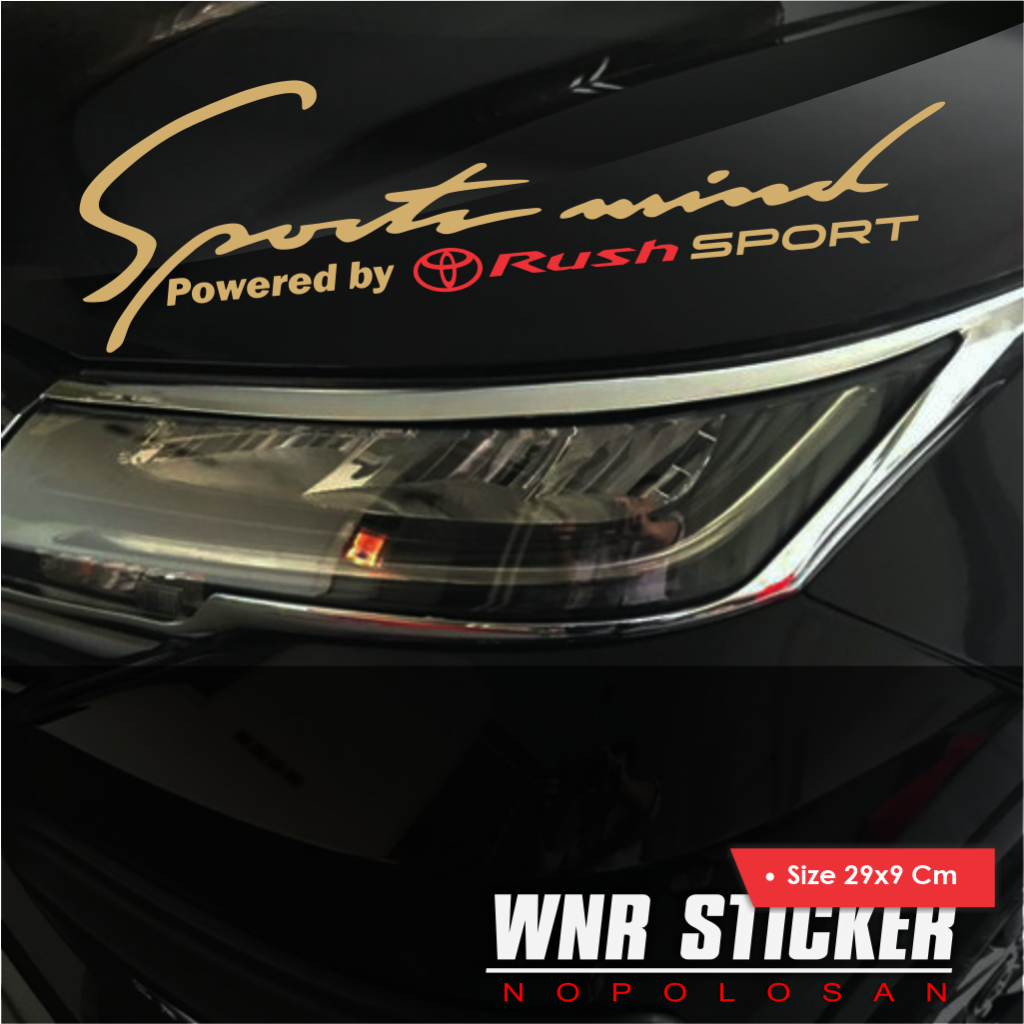 Toyota Rush Sport Mind Car Hood Variation Sticker | Shopee Philippines