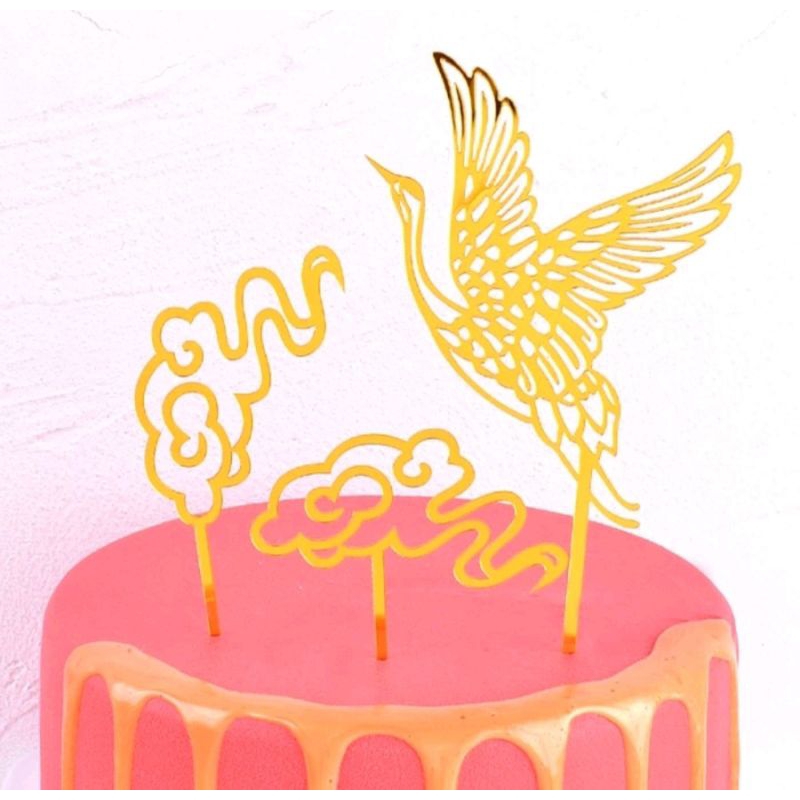 Acrylic Phoenix Cloud Bird Topper cake decoration | Shopee Philippines