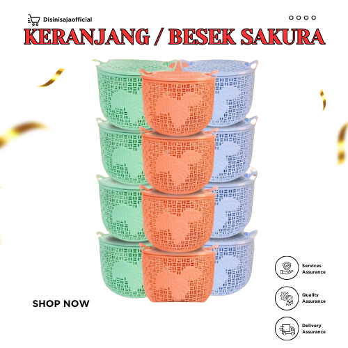 Calista] SAKURA Basket Food Storage Container 1pcs | Shopee Philippines