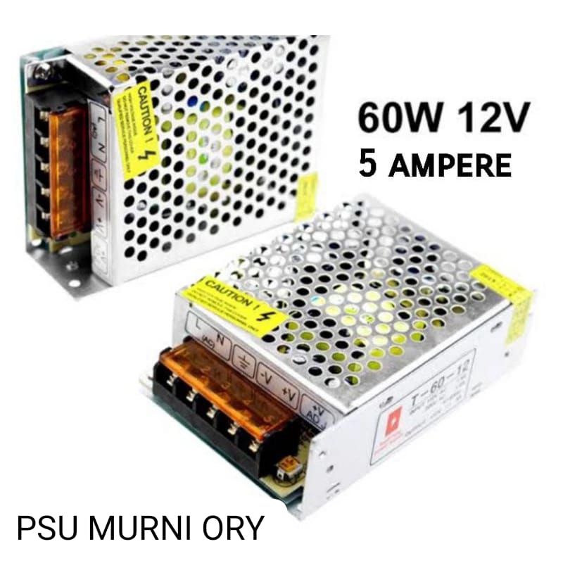 Power Supply Switching 12V 5ASumber voltage input: 110-240 V ACVoltage ...