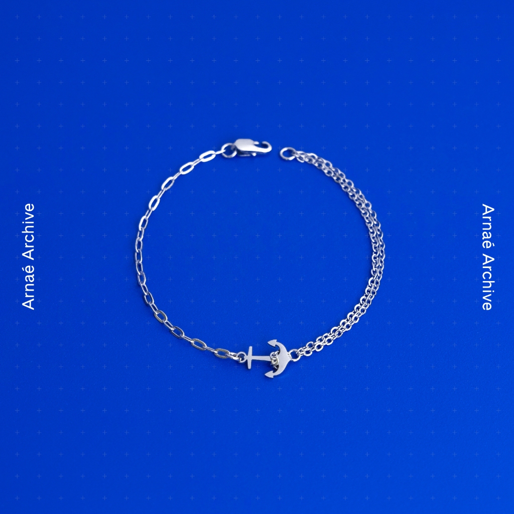 Arnaé Archive - Anchor Bracelet - Stainless Steel Stainless Steel ...