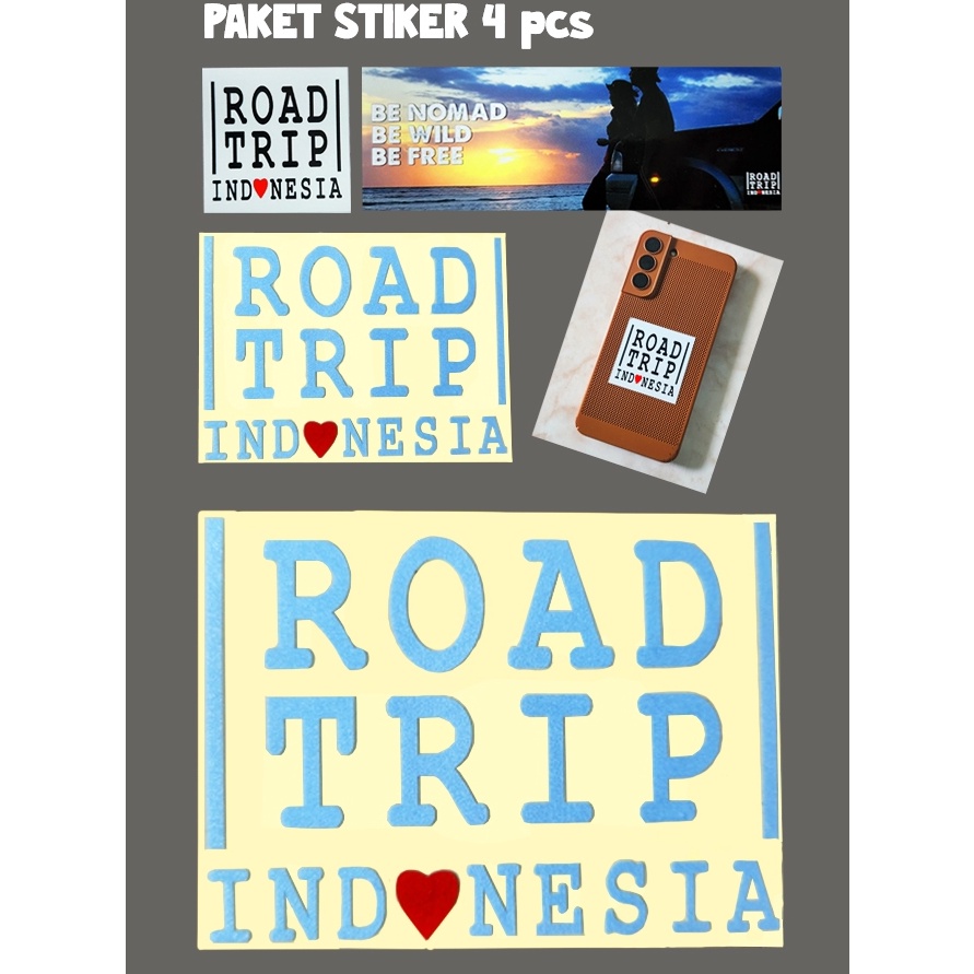 Art P1P4 Cutting Indonesian Roadtrip Stickers Original Indonesian ...