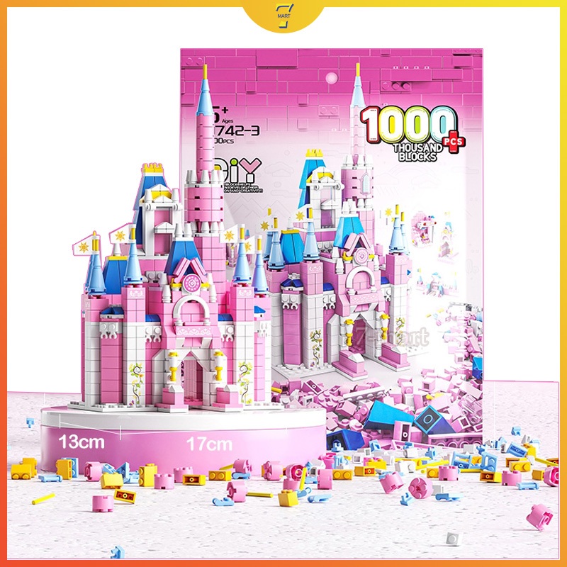 Taj Mahal DIY Nano Block Building Block Toy Disney Castle Block Bricks ...
