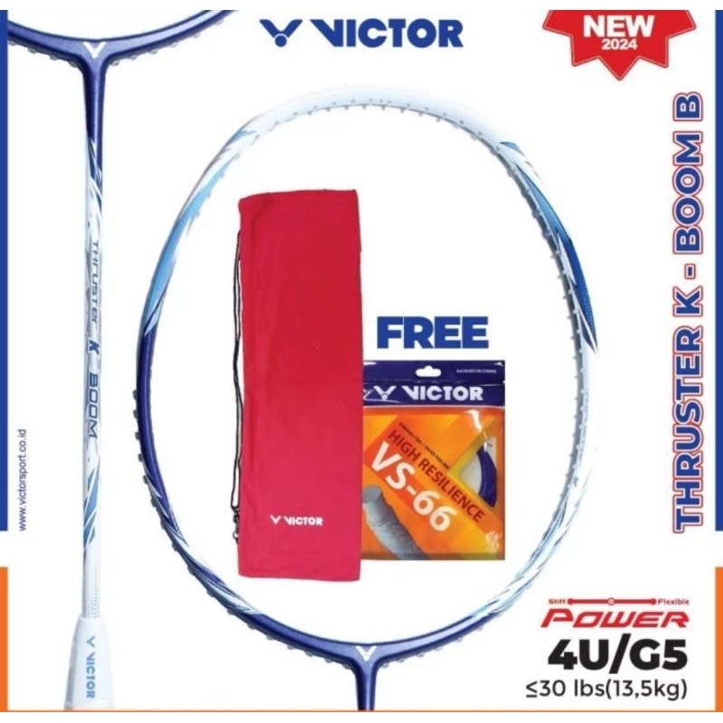 New Badminton Racket VICTOR THRUSTER K BOOM / TK BOOM ORIGINAL | Shopee ...